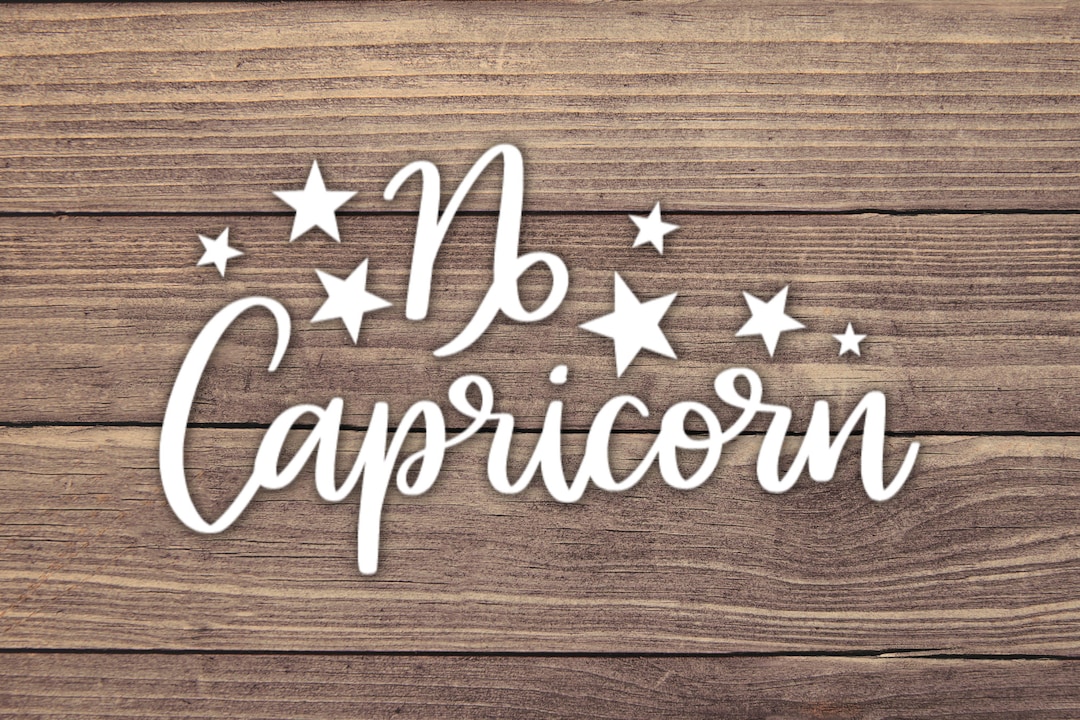 Capricorn Zodiac Sign Decal Design 2 Astrology Vinyl Decals - Etsy