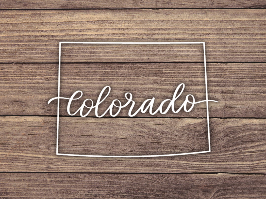 Colorado State Decal Design 1, Colorado State Sticker, Colorado Decal ...