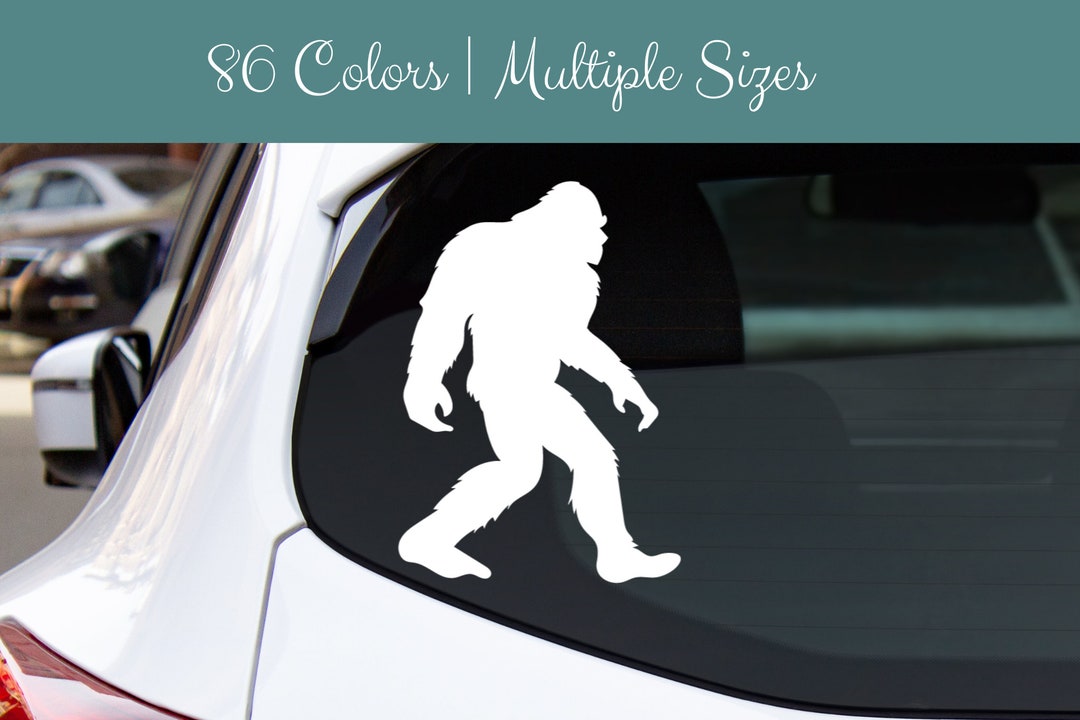 Bigfoot Decal Multiple Sizes Sasquatch Car Decal Bumper - Etsy