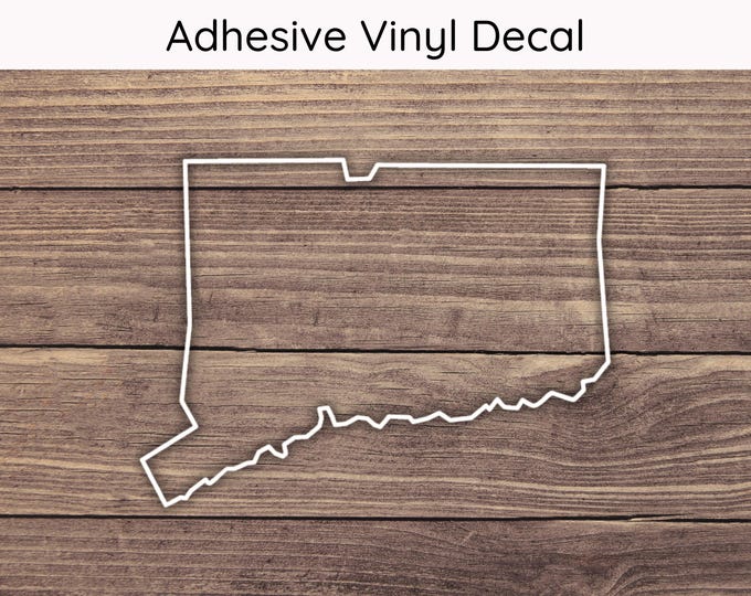 Connecticut CT State Outline Vinyl Decal Sticker - Etsy