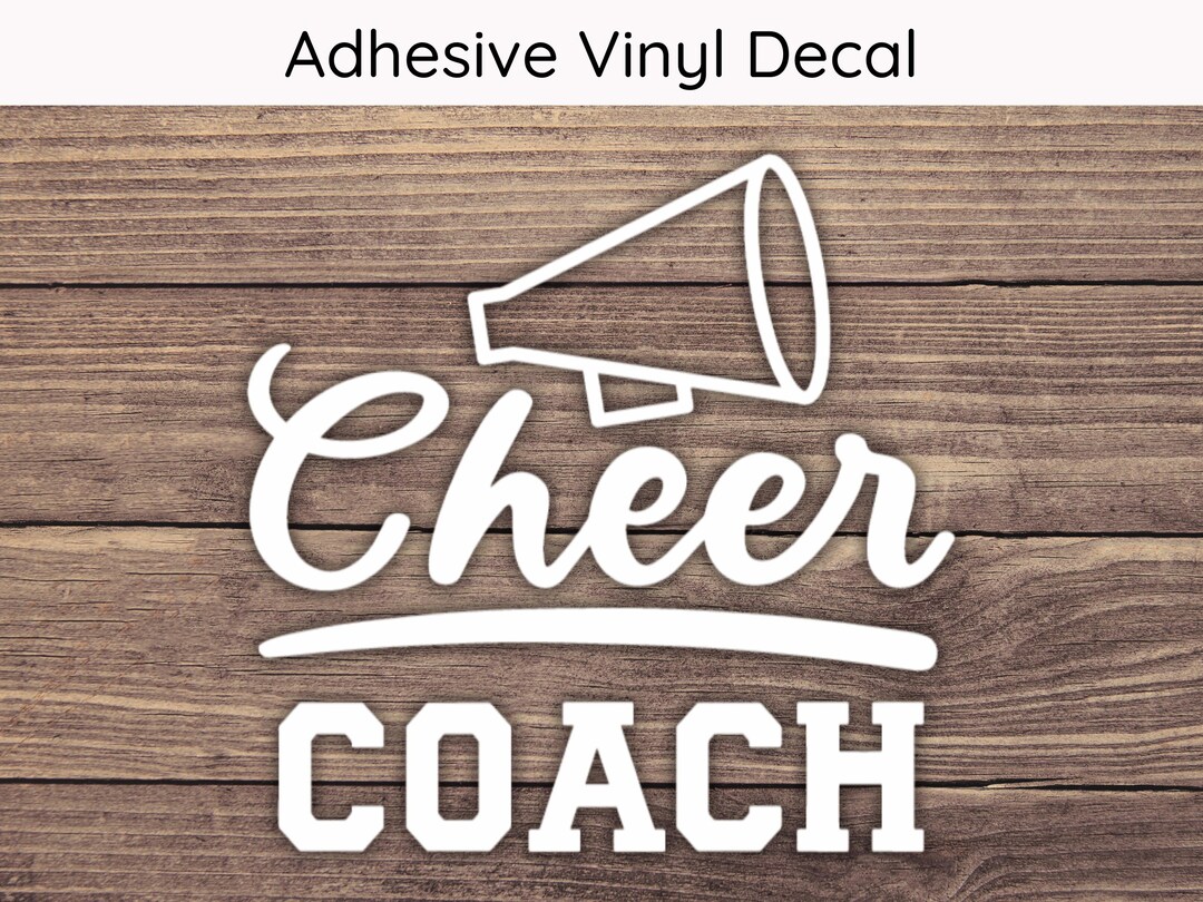 Cheer Coach Decal - Multiple Sizes - Car Decal, Bumper Sticker, Laptop ...
