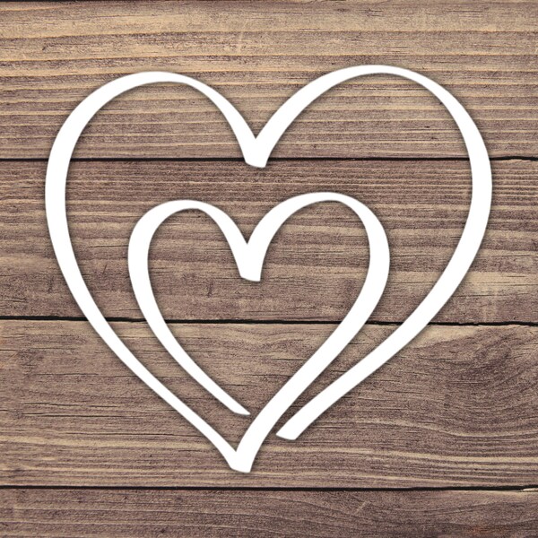 Heart Decal - Etsy