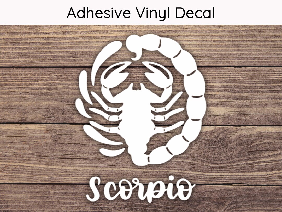 Scorpio Zodiac Sign Decal Design 1, Astrology Vinyl Decals, Horoscope ...