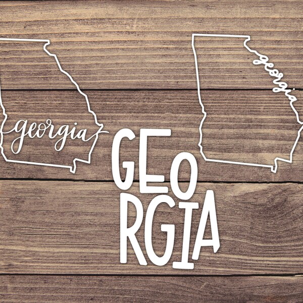 Georgia State Decal - Etsy