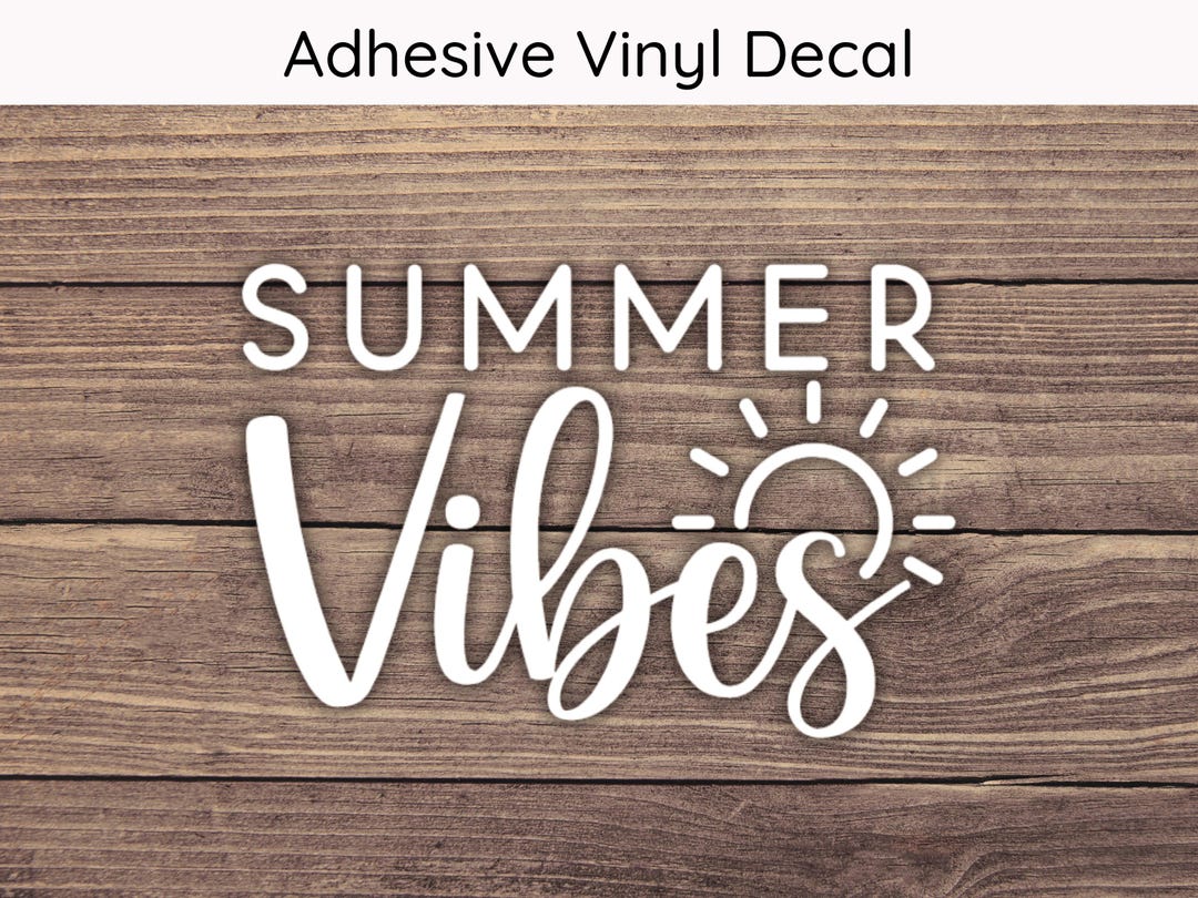Summer Vibes Decal Design 2 - Multiple Sizes - Car Decal, Bumper ...