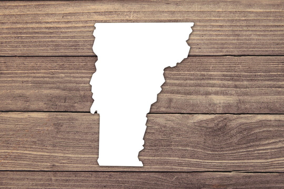 Vermont Silhouette Decal Car Decal, Bumper Sticker, Laptop Sticker ...