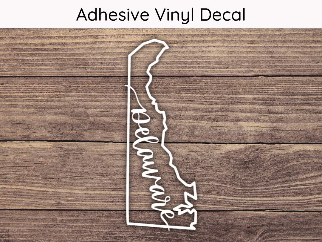 Delaware State Decal Design 1, Delaware Decal, Delaware Sticker ...