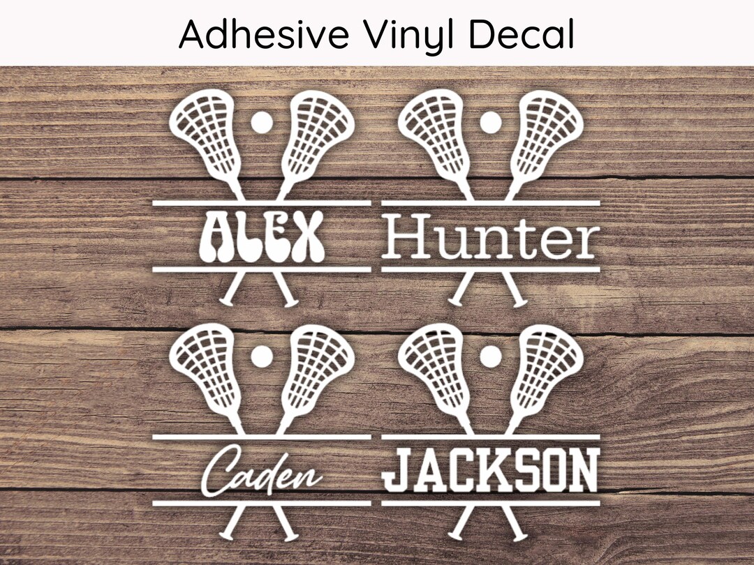 Custom Lacrosse Name Decal, Lacrosse Decal, Lacrosse Sticker, Sport ...