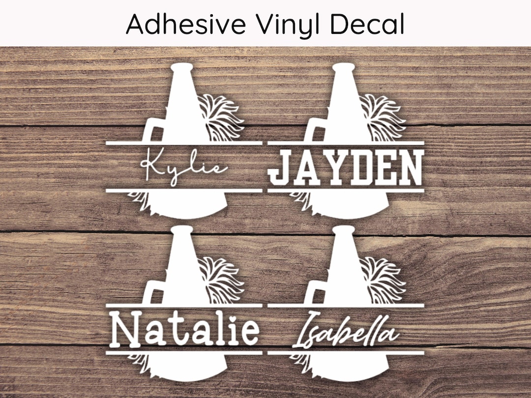 Custom Cheer Name Decal, Cheerleader Decal, Cheer Team Sticker, Sport ...