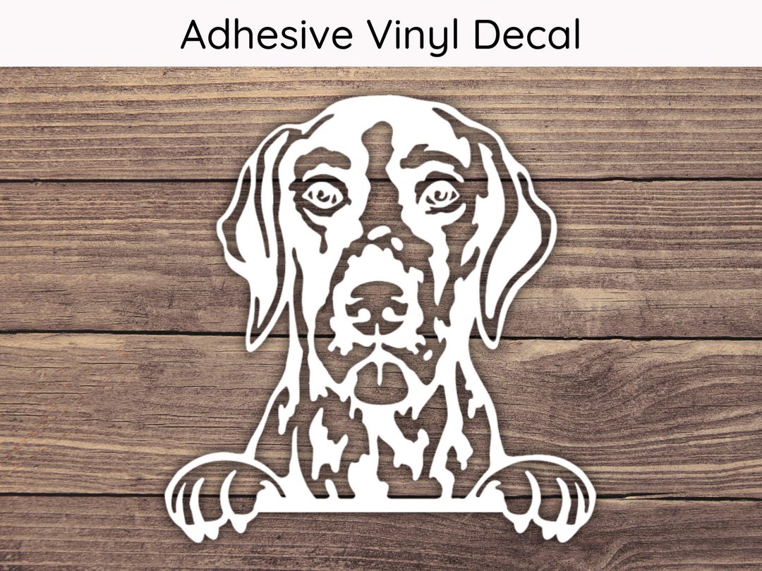 German Shorthaired Pointer Peeking Decal, German Shorthaired Pointer ...