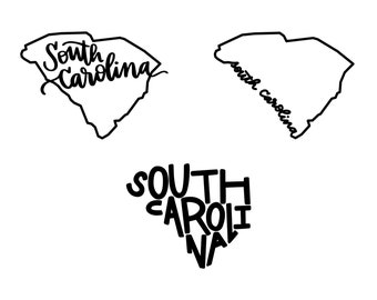 South Carolina State Decal - Etsy