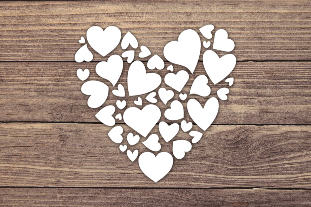 Hearts Decal Multiple Sizes Car Decal, Bumper Sticker, Laptop Sticker ...