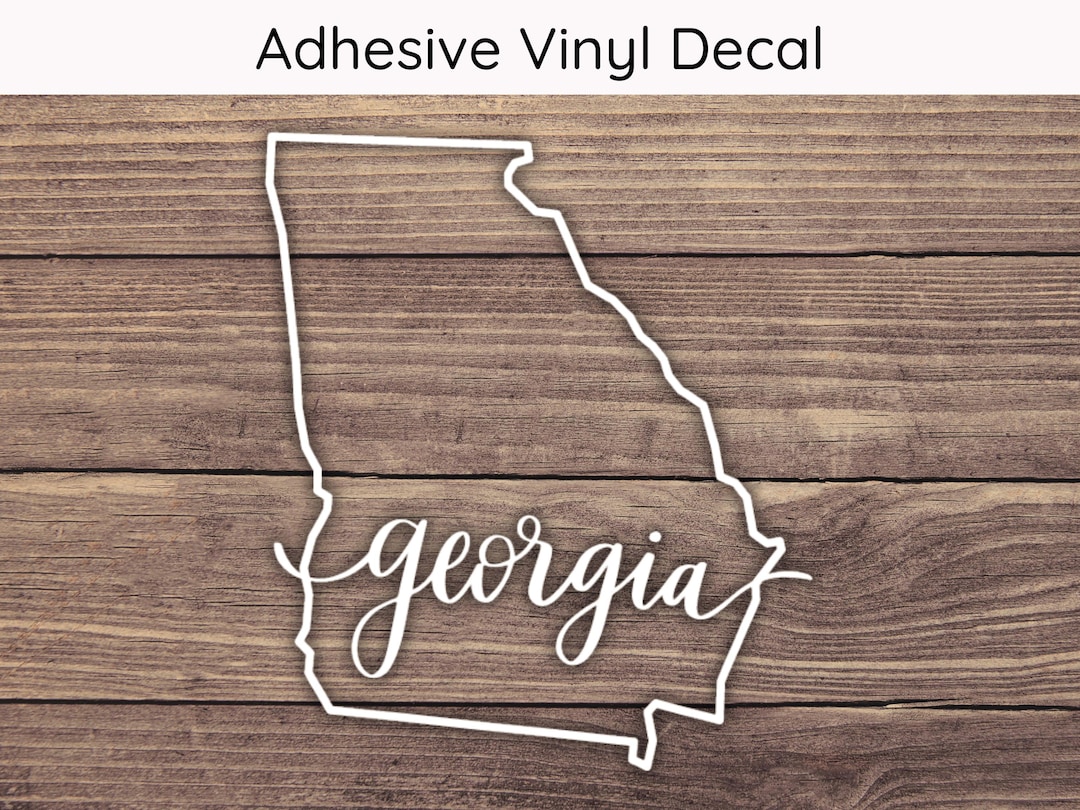 Georgia State Decal Design 1, Georgia State Sticker, Georgia Decal ...
