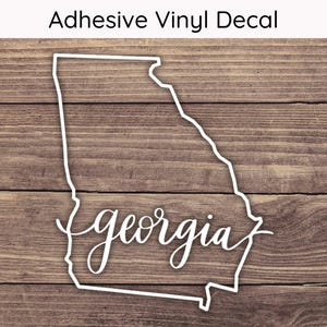 Georgia State Decal Design 1, Georgia State Sticker, Georgia Decal ...