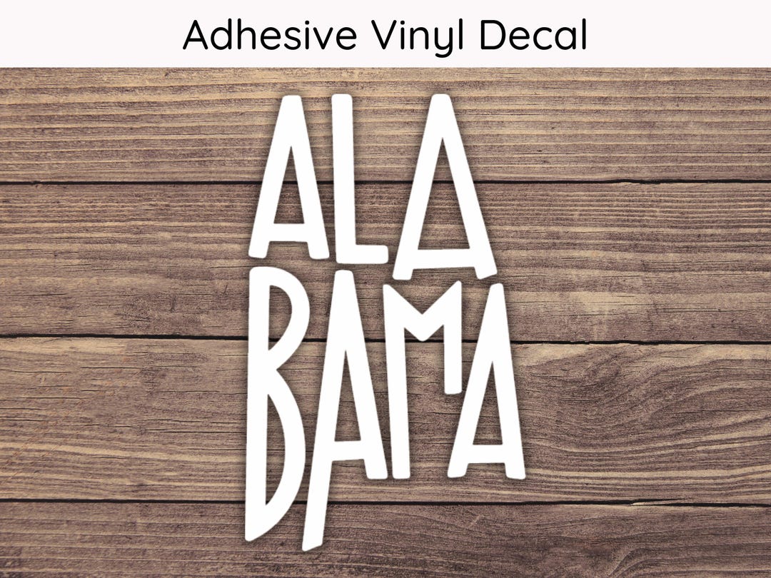 Alabama State Decal Design 3, Alabama Decal, Alabama Sticker, Bama ...