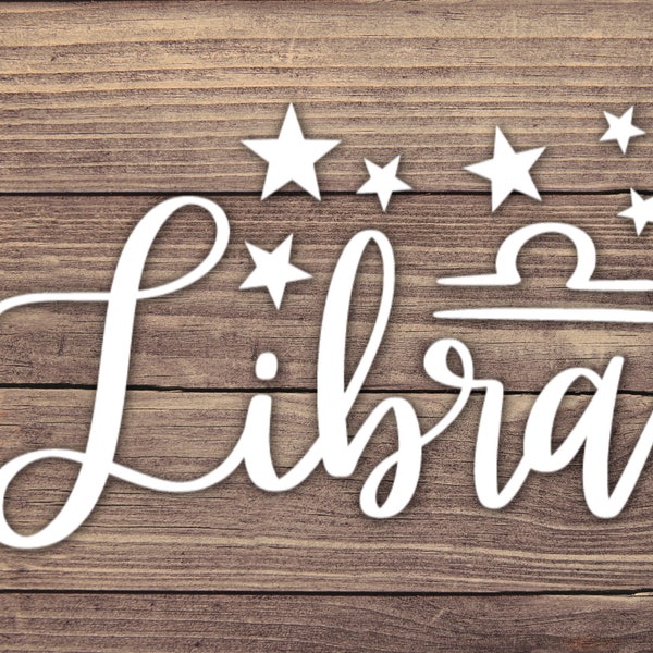 Libra Sticker - Etsy