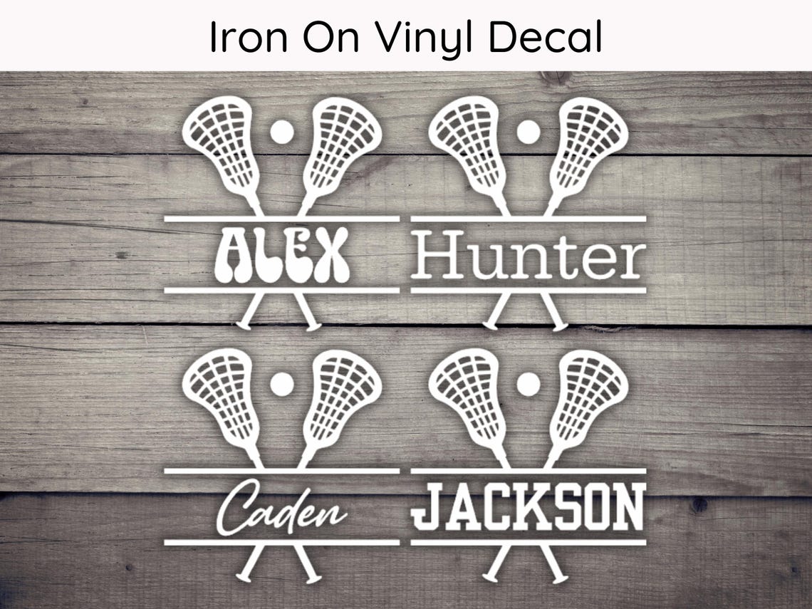Custom Lacrosse Name Iron on Decal, Lacrosse Decal, Lacrosse Heat ...