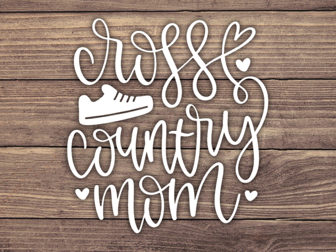 Cross Country Mom Decal Design 2, Cross Country Decal, Cross Country ...