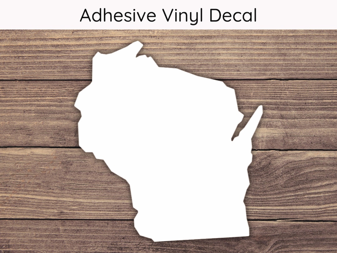 Wisconsin Silhouette Decal - Multiple Sizes - Car Decal, Bumper Sticker ...