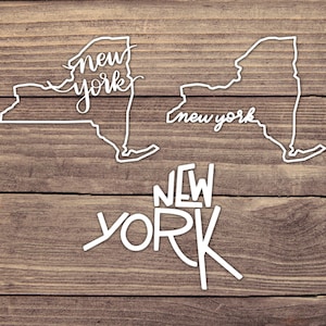 New York State Decal - Multiple Sizes - Car Decal, Bumper Sticker ...
