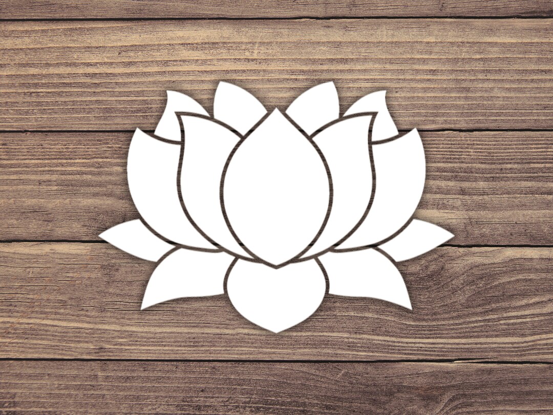 Lotus Flower Decal, Lotus Flower Sticker, Lotus Decal, Lotus Sticker ...