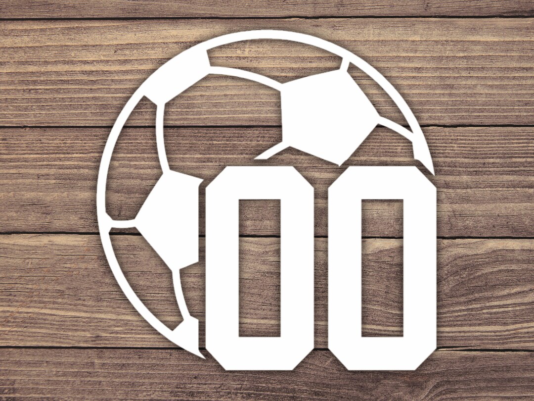 Custom Soccer Number Decal, Soccer Ball Decal, Soccer Team Sticker ...