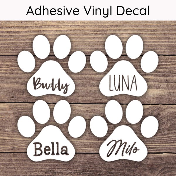 Matte Dog Paw Stickers - Etsy