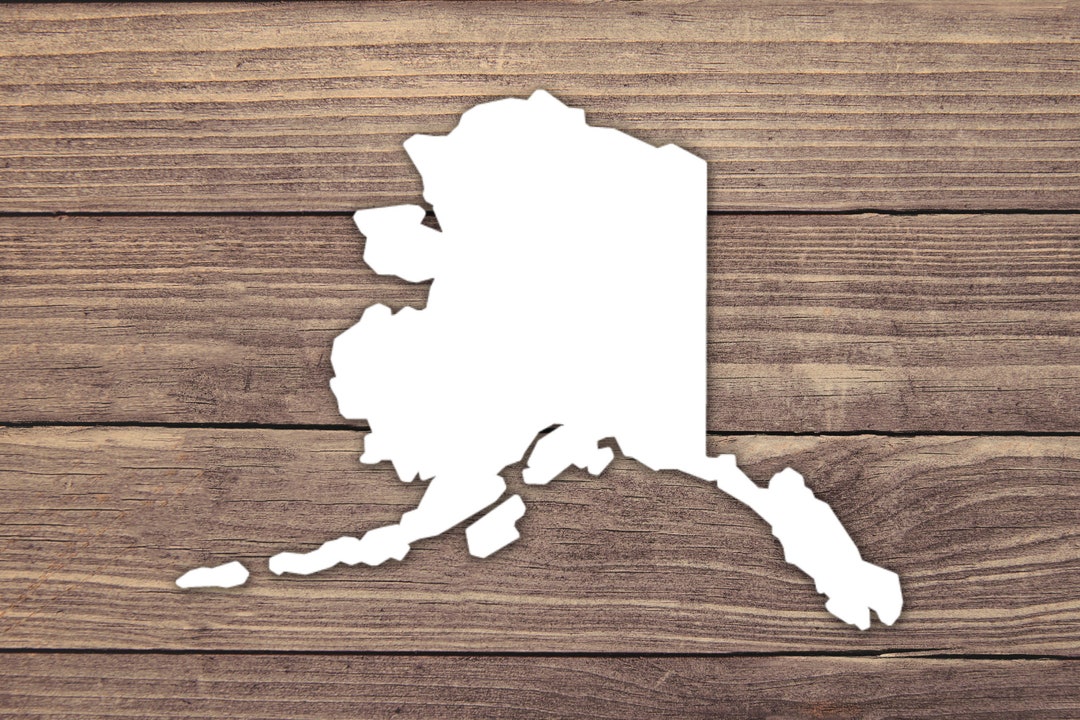 Alaska Silhouette Decal Alaska Decal Alaska Sticker AK - Etsy