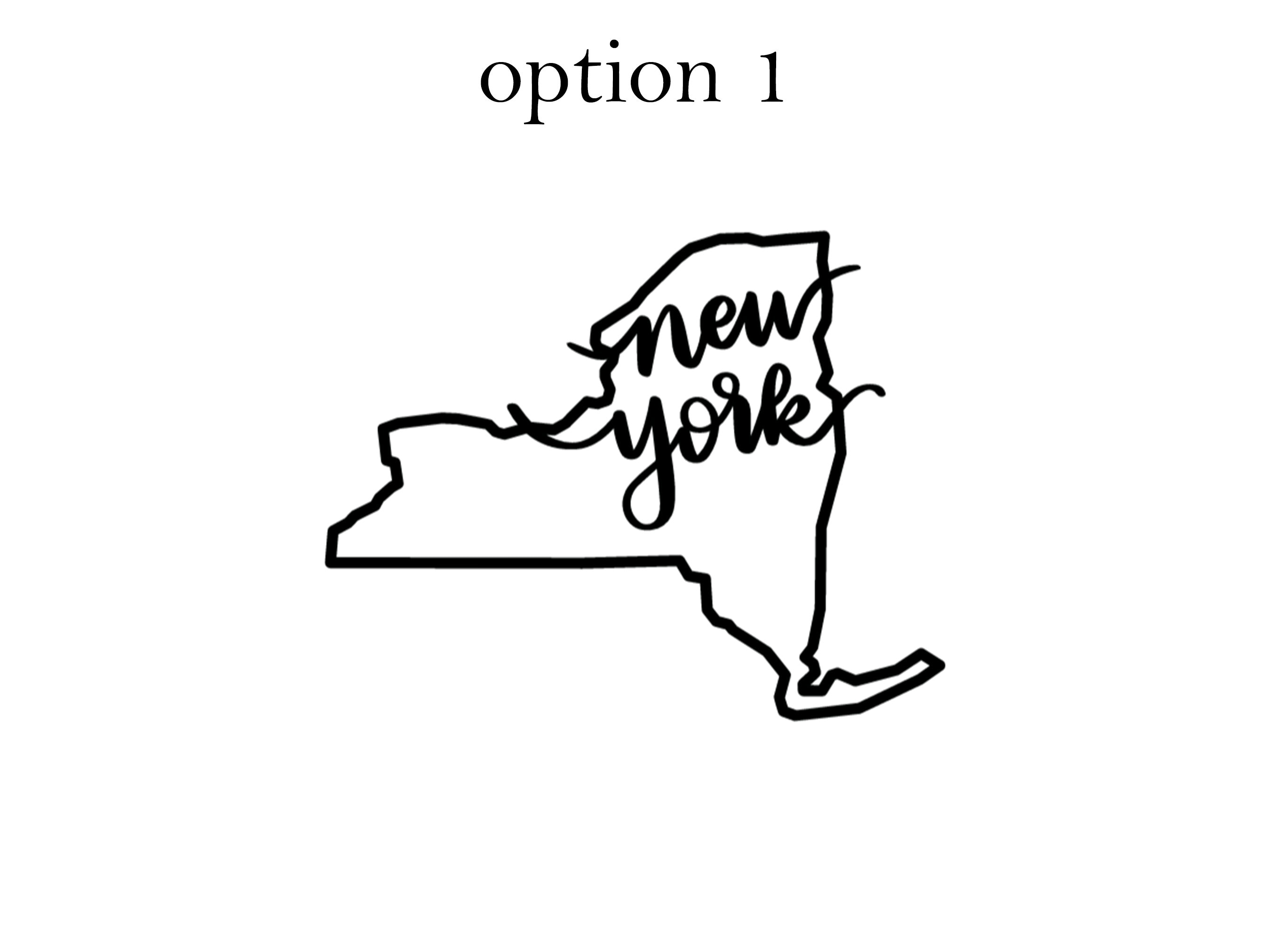 New York State Decal Multiple Sizes Car Decal Bumper | Etsy