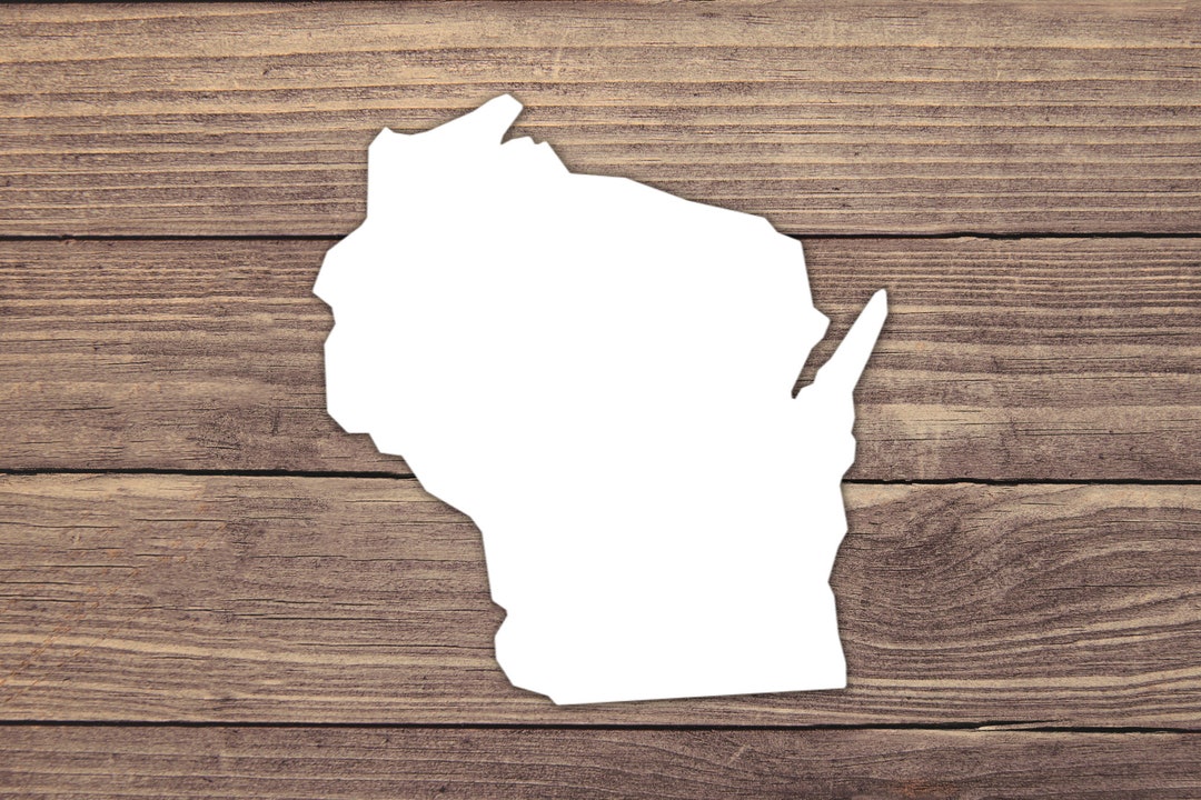 Wisconsin Silhouette Decal Multiple Sizes Car Decal, Bumper Sticker ...