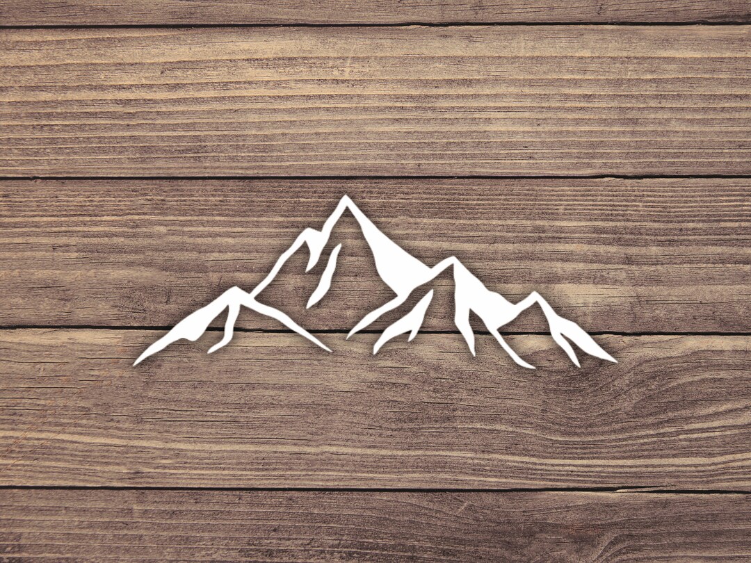 Mountain Decal, Mountain Sticker, Mountain Range Decal, Mountain Range ...