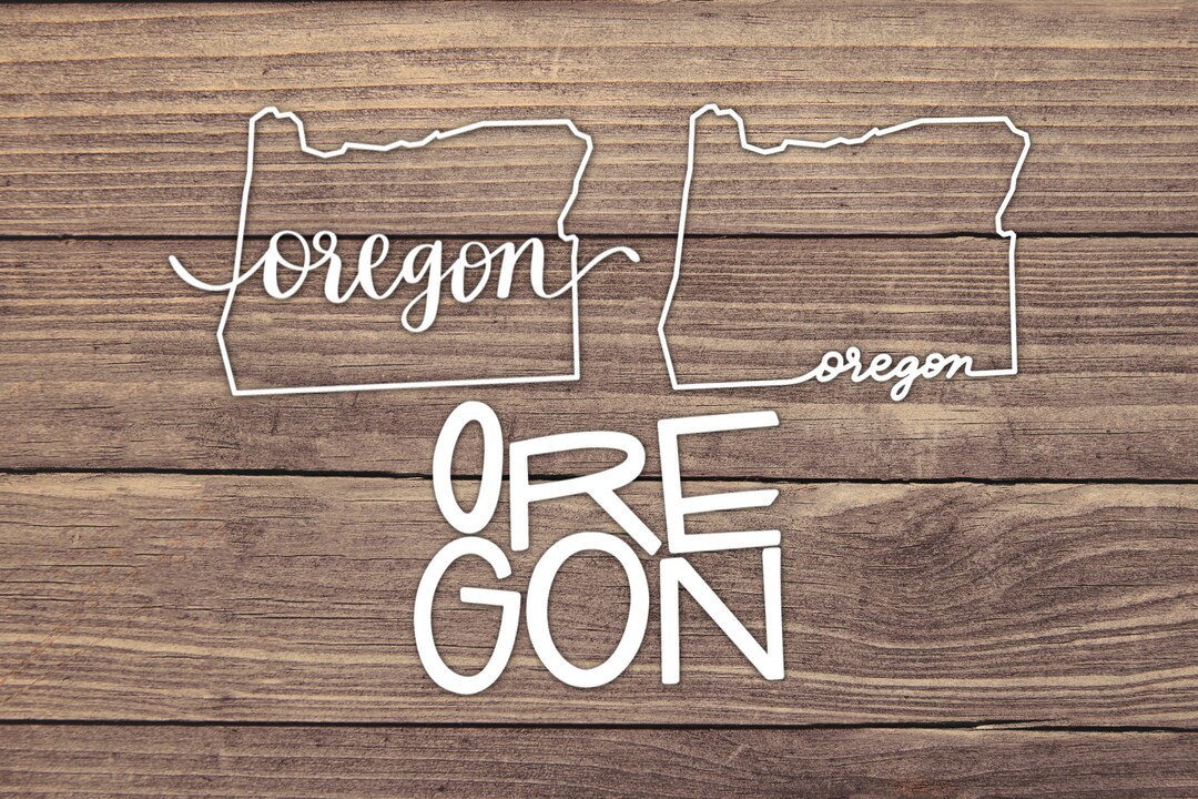 Oregon State Decal - Multiple Sizes - Car Decal, Bumper Sticker, Laptop ...