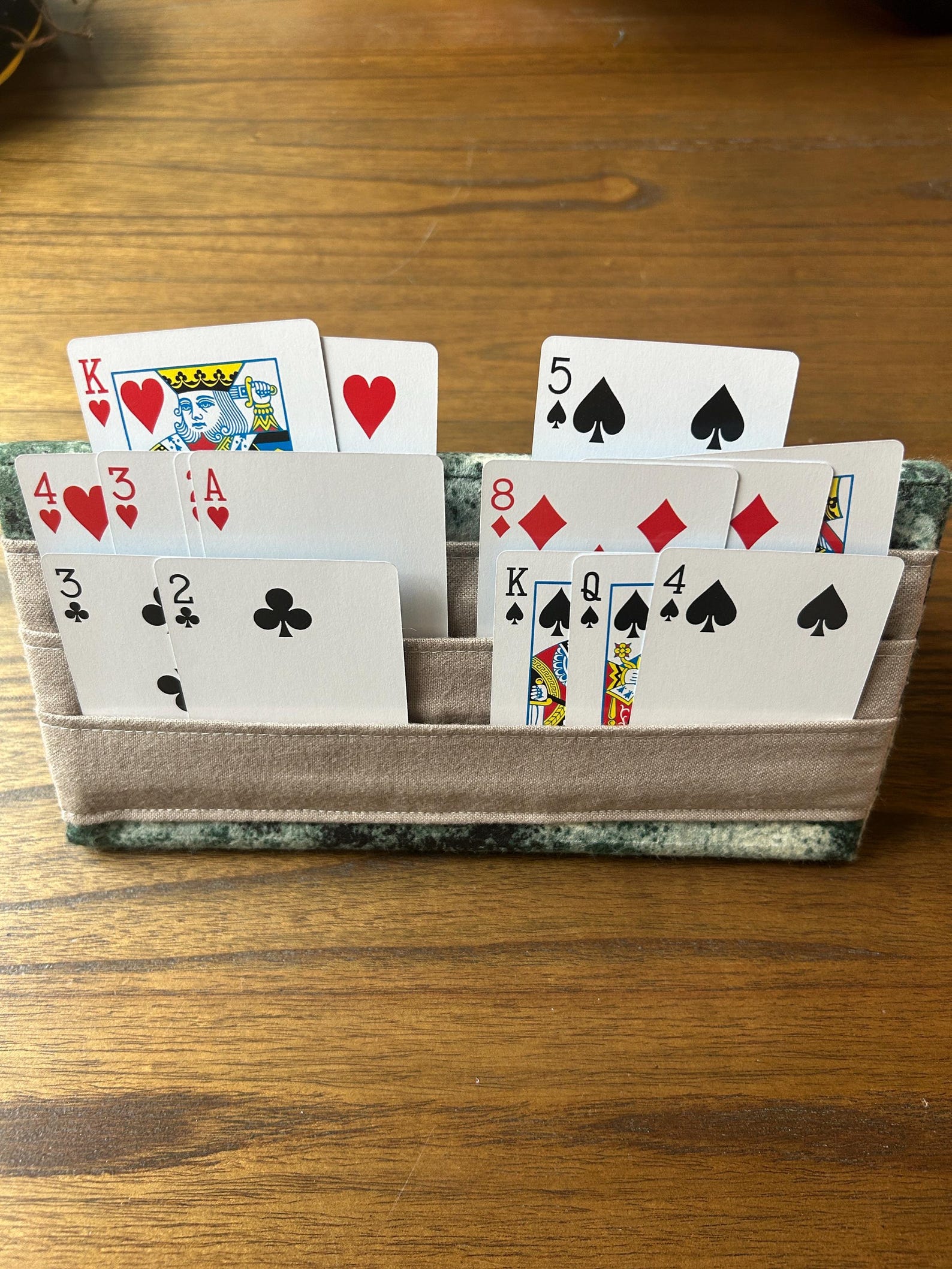 Tri-fold Playing Card Holder: Hands-free Game Organizer - Etsy