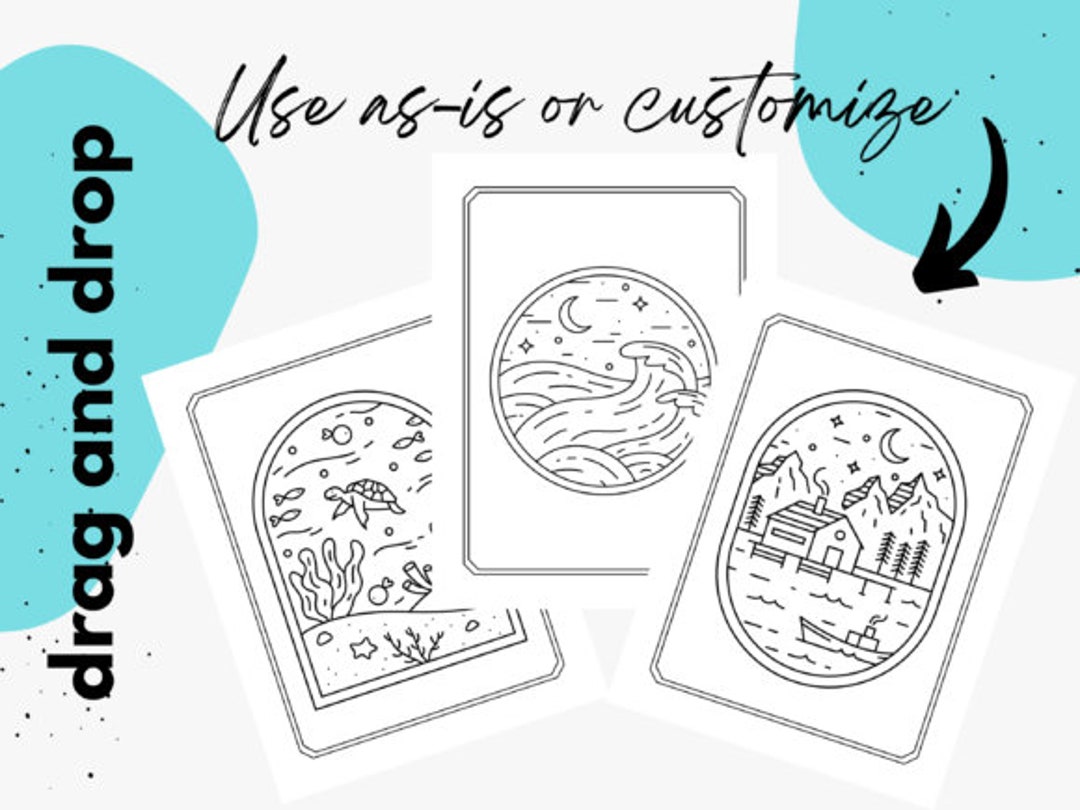 Boho Coloring Pages, 27 Printable Pages, Boho Landscape Coloring Book ...