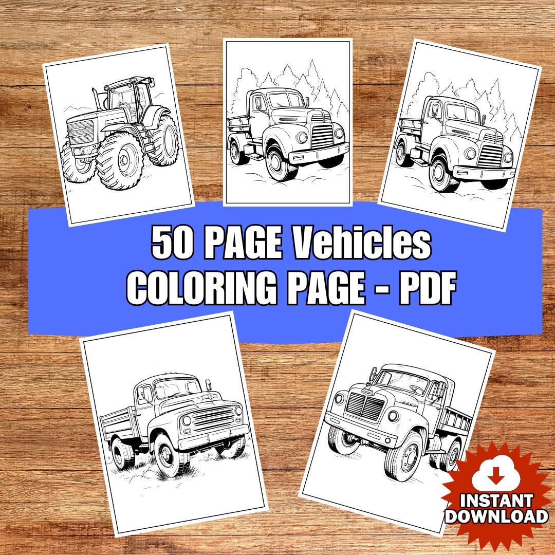 50 Images of Vehicle Coloring Pages - Coloring Pages for Kids Toddlers ...