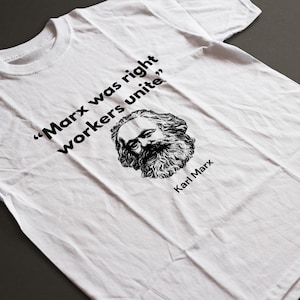 Vintage Karl Marx Poster – Marx Was Right Print, Workers Unite Wall Art ...
