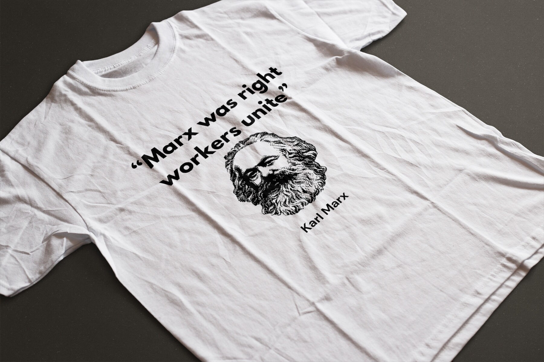 Vintage Karl Marx Poster – Marx Was Right Print, Workers Unite Wall Art ...