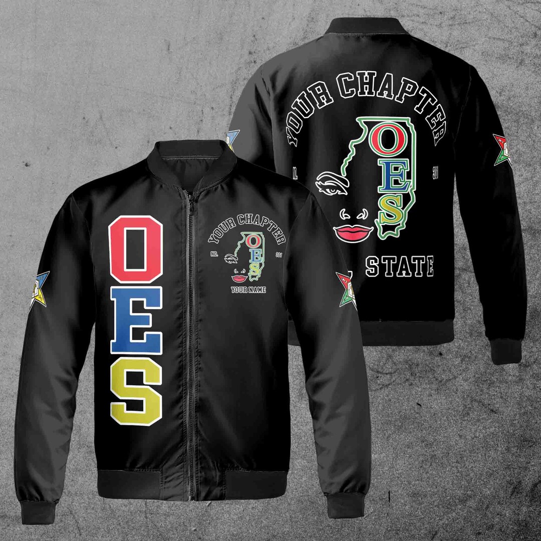 Custom Name Chapter Map Order of the Eastern Star OES Mason Unisex ...