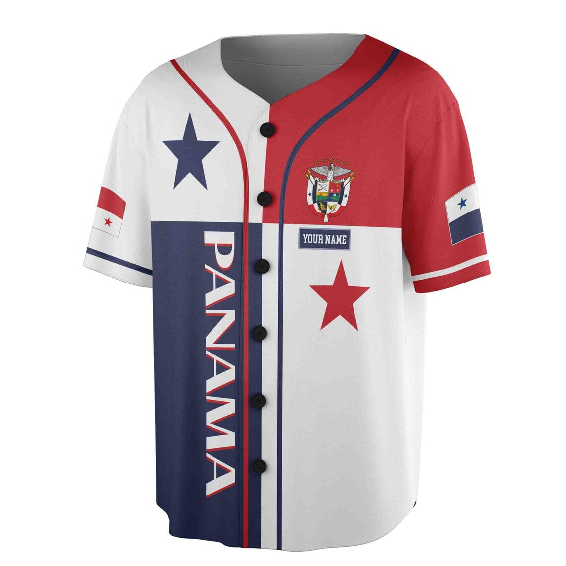 Personalized Name Panama Flag Coat of Arms Baseball Jersey S-5XL - Etsy