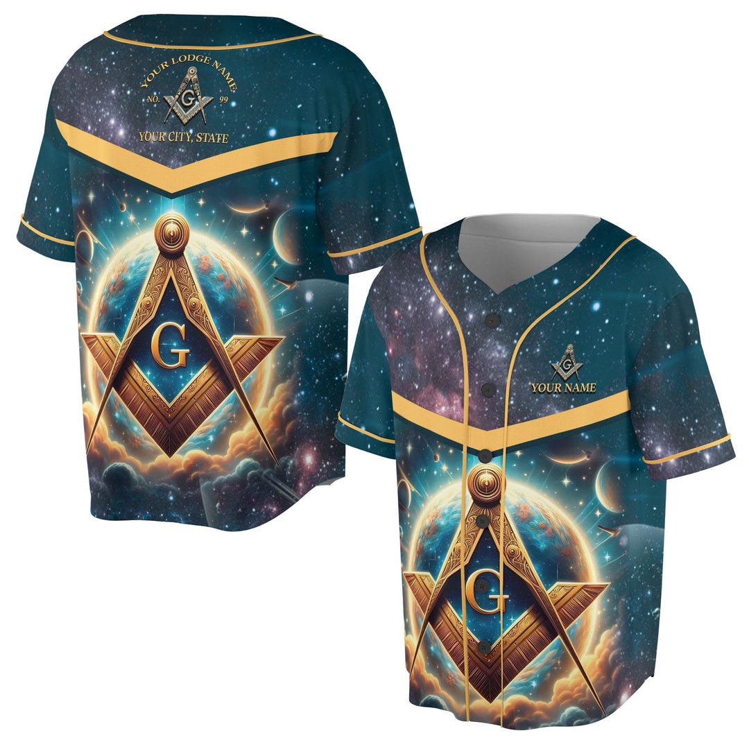 Personalized Freemasonry Mason Galaxy Baseball Jersey S-5XL - Etsy