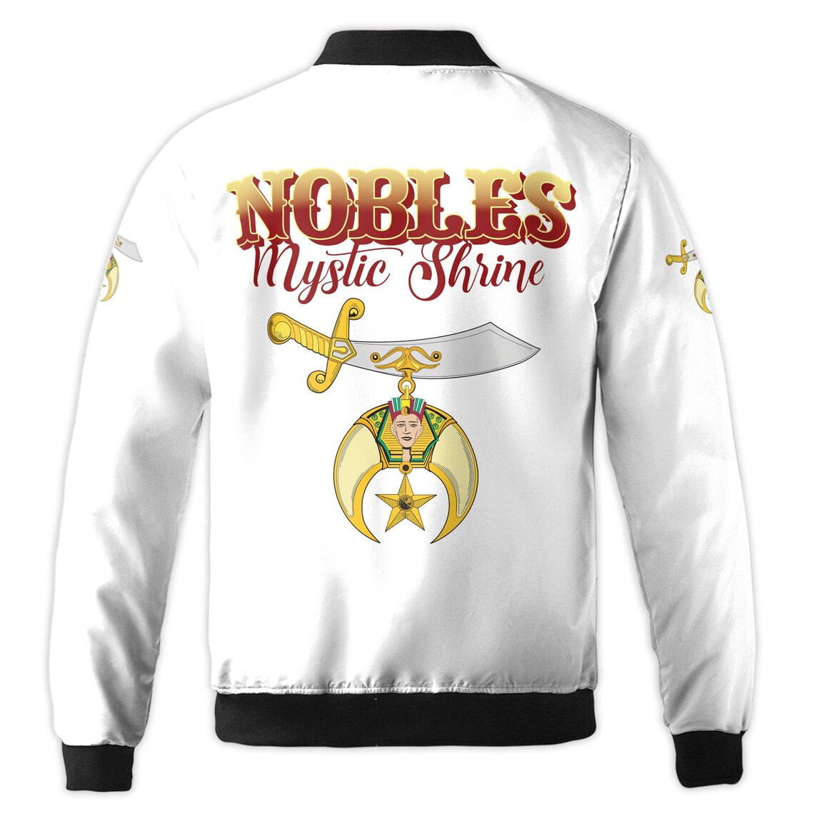 Personalized Mystic Shriner Noble Shriners Masonic Bomber Jacket S-5XL ...
