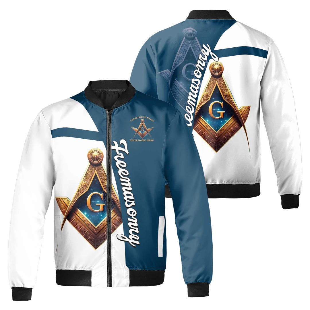 Personalized Freemasonry Master Mason Emblem Bomber Jacket S-5XL - Etsy