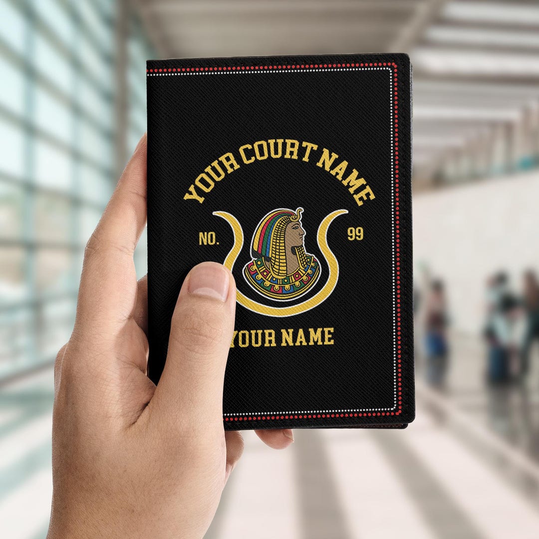 Personalized Daughters of Isis Passport Wallet: DOI Court Symbol - Etsy