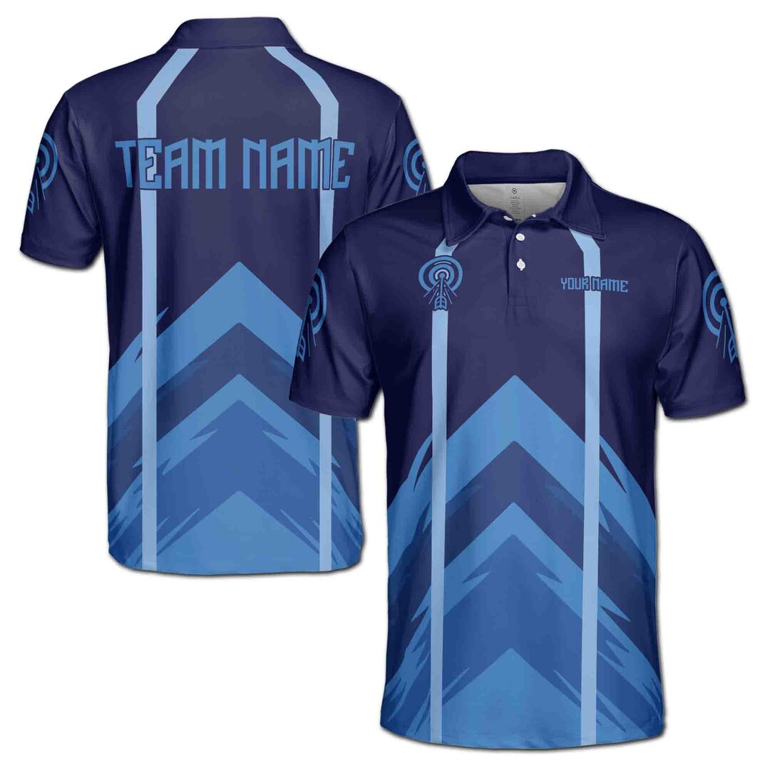 Custom Team Name Playing Darts Navy Blue Men's Polo Shirt S-5XL - Etsy