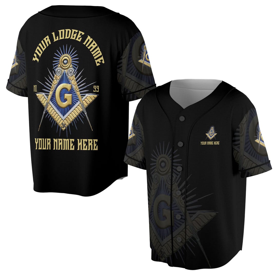 Personalized Freemasonry Master Mason Golden Baseball Jersey S-5XL - Etsy