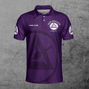 Customize Name Council Royal and Select Masters Freemasonry Men's Polo ...
