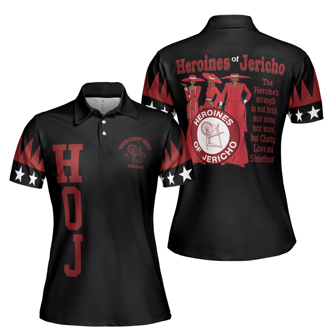 Personalized Heroines of Jericho HOJ Sisterhood Women's Polo Shirt S-5XL - Etsy