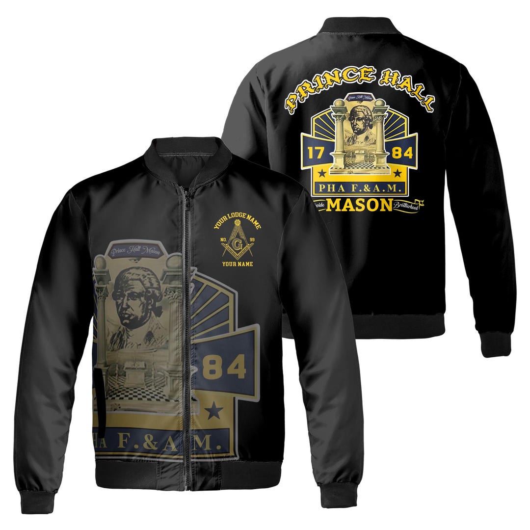 Customized PHA Prince Hall Masonry F.&A.M. Bomber Jacket S-5XL - Etsy
