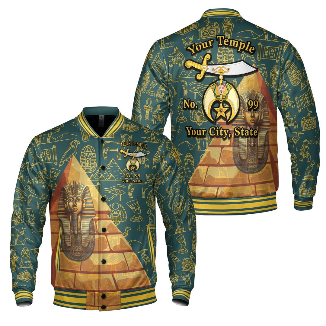 Customized Noble Shriners With Pyramid Desert Varsity Jacket S-5XL - Etsy