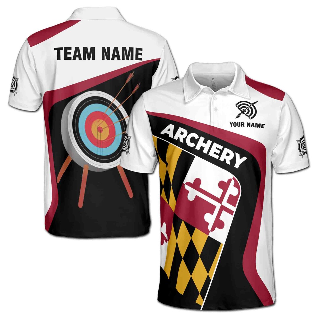 Customize Name Archery Bow Arrow Board Puzzle Pieces White Black 3D Men ...